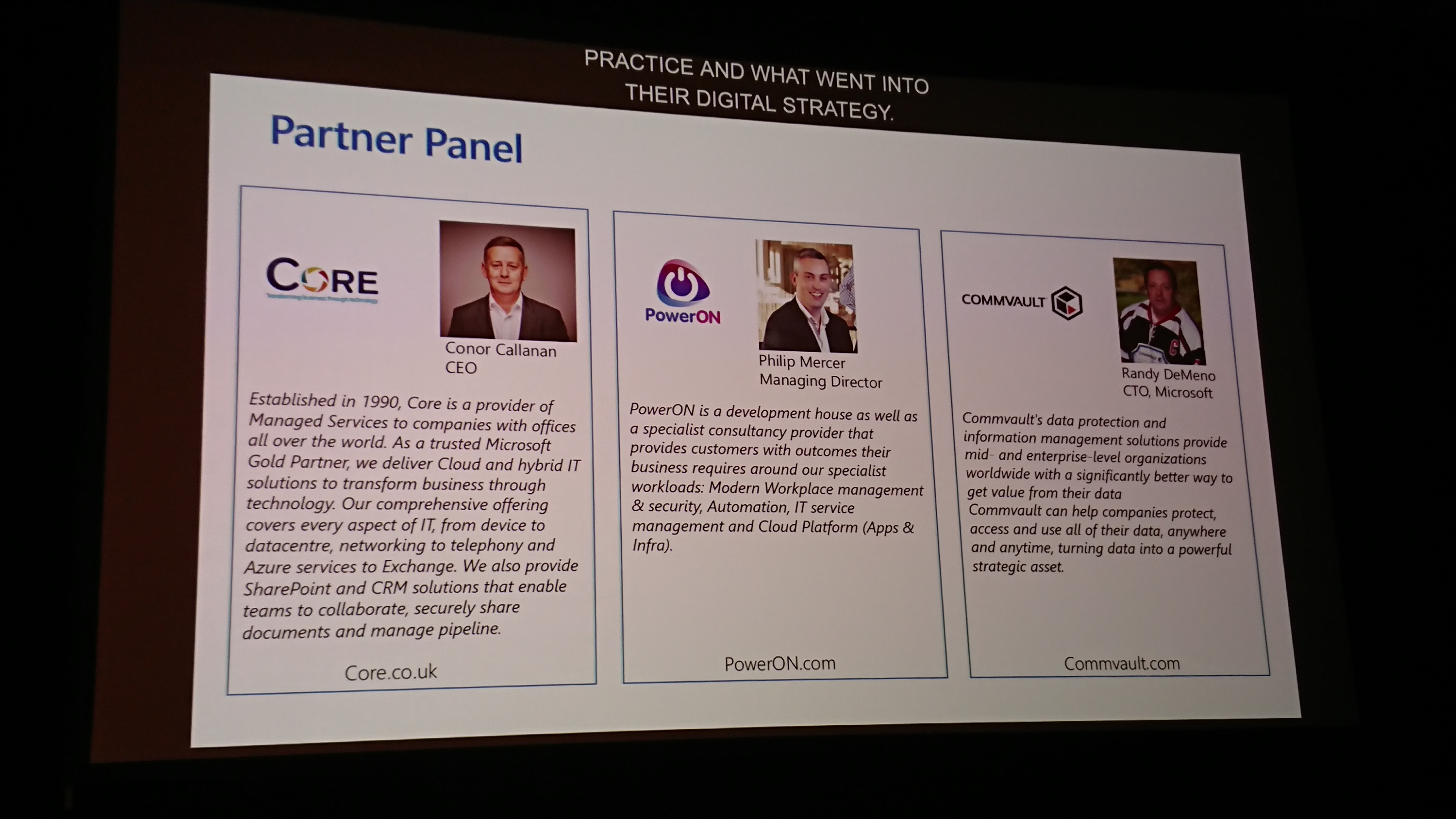 Core at Microsoft Inspire partner conference 2018